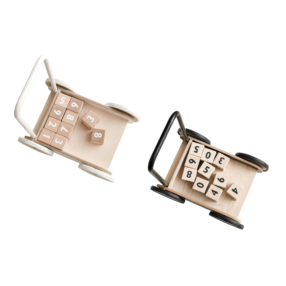Wooden Set Baby Walker with Math Blocks - ooh-noo